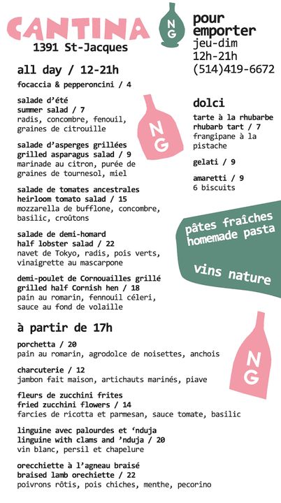 Cantina Nora Gray : cave à vin et délicieux petits plats à emporter ...